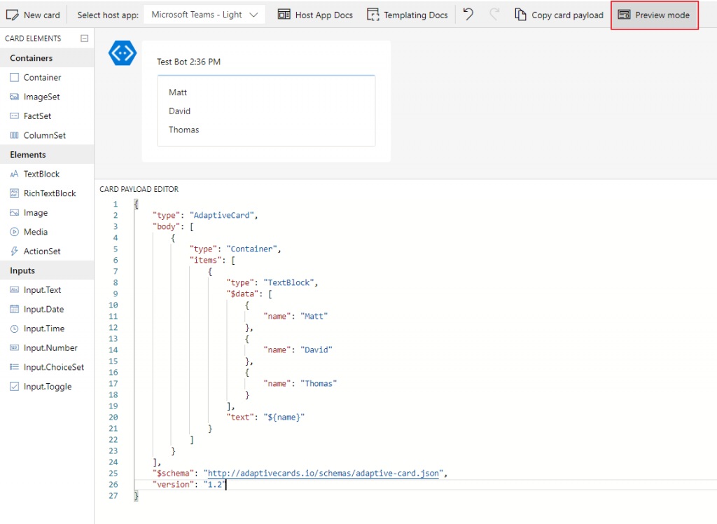 Power Automate – Repeating items in Teams adaptive cards – Cloudkumpel
