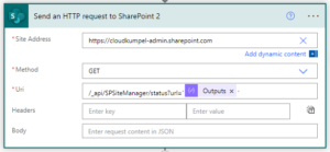 PowerAutomate – Create SharePoint site collection – Cloudkumpel